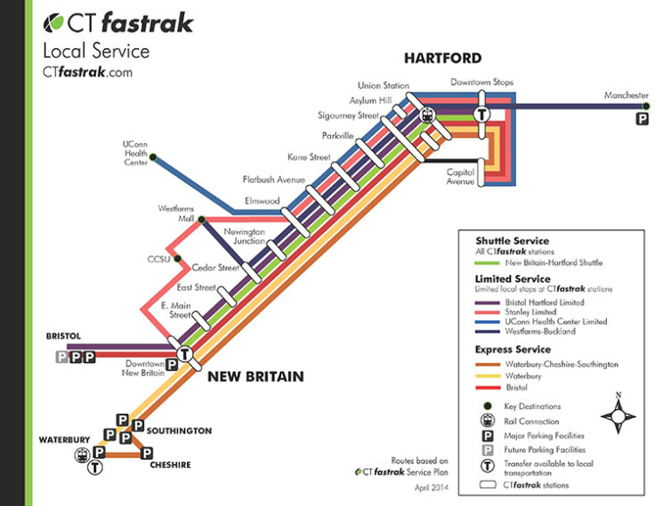 01-01-2014-04-17-CTfastrak-Map - Institute for Transportation and ...