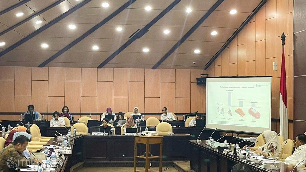 ITDP Indonesia Menjadi Salah Satu Narasumber dalam Rapat Dengar ...